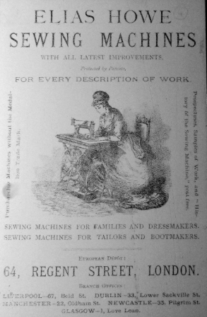 ELIAS HOWE, INVENTOR OF THE SEWING MACHINE